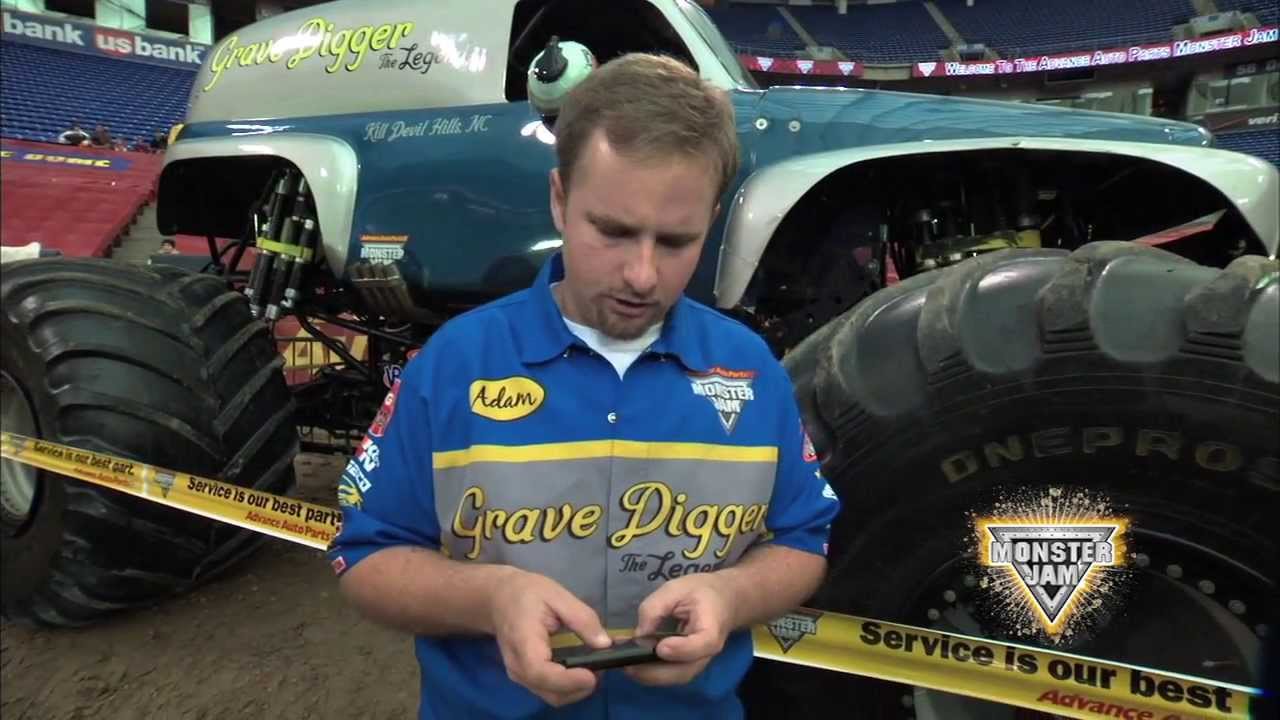 Monster Jam - Adam Anderson and the NEW Mobile App! - YouTube