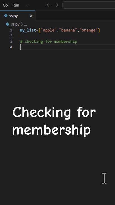 checking membership in the list #python #pythoncode #coding #learnpython #programming # ...