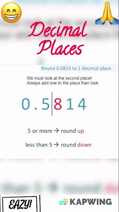 #decimals Decimal Places, How to round numbers up or down #maths # ...