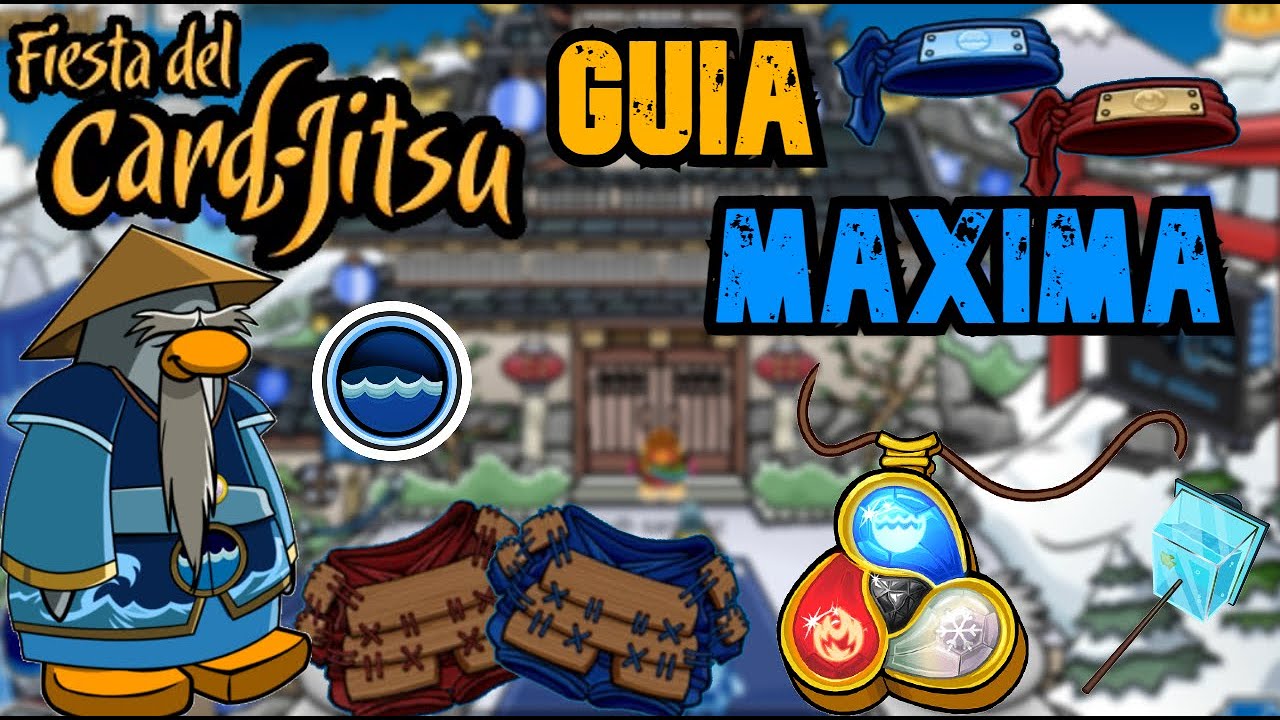 ¡LA FIESTA DE CARD-JITSU HA LLEGADO! GUÍA MÁXIMA | Super Club Penguin ...