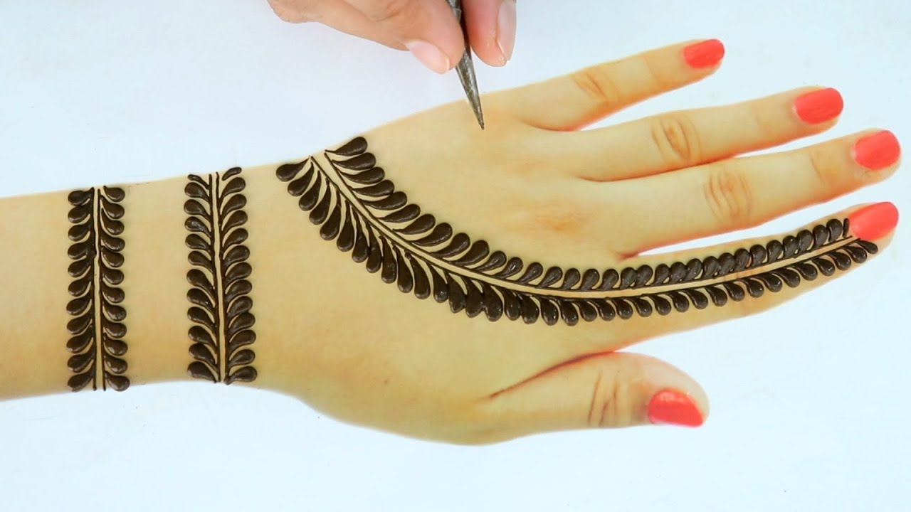 Oh My God! New stylish back hand mehndi design | Easy mehndi design ...