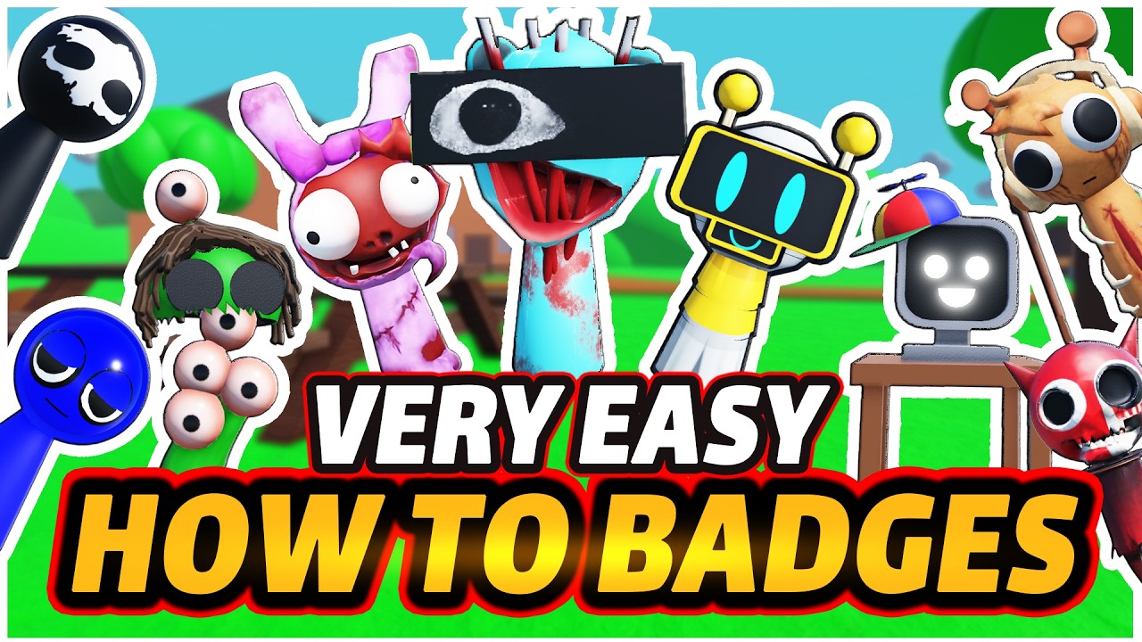 Roblox🎼How to get all badges in | Sprunki RP 3D [UPD 3.5] - YouTube