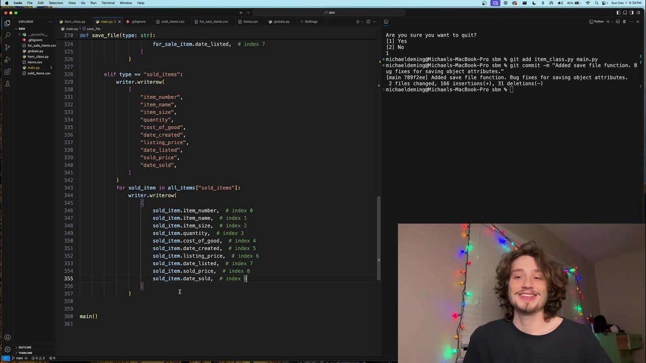 Teaching Myself Python LIVE 🔴 | DSA in Python & Small Business Manager Project | 12-01-2024 ...