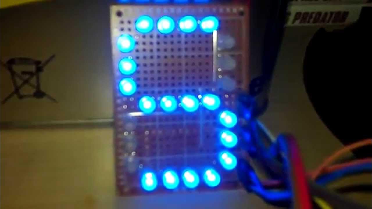 Arduino uno + 74HC595 + ULN 2803 + afficheur LED 7 segments - YouTube