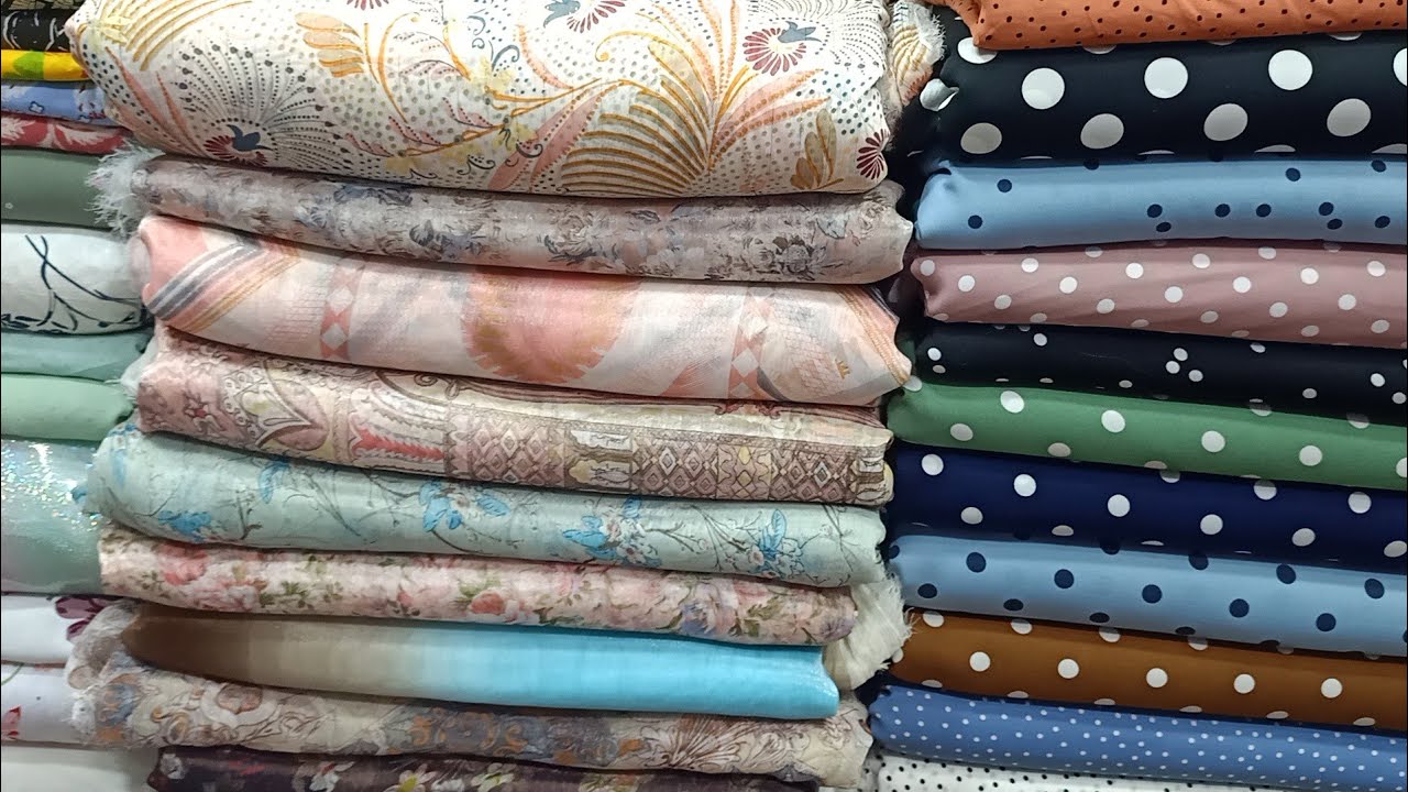 Borkar goj Kapor জর্জেট প্রিন্ট গজ কাপড়। jorjet print Goj Kapor । # ...