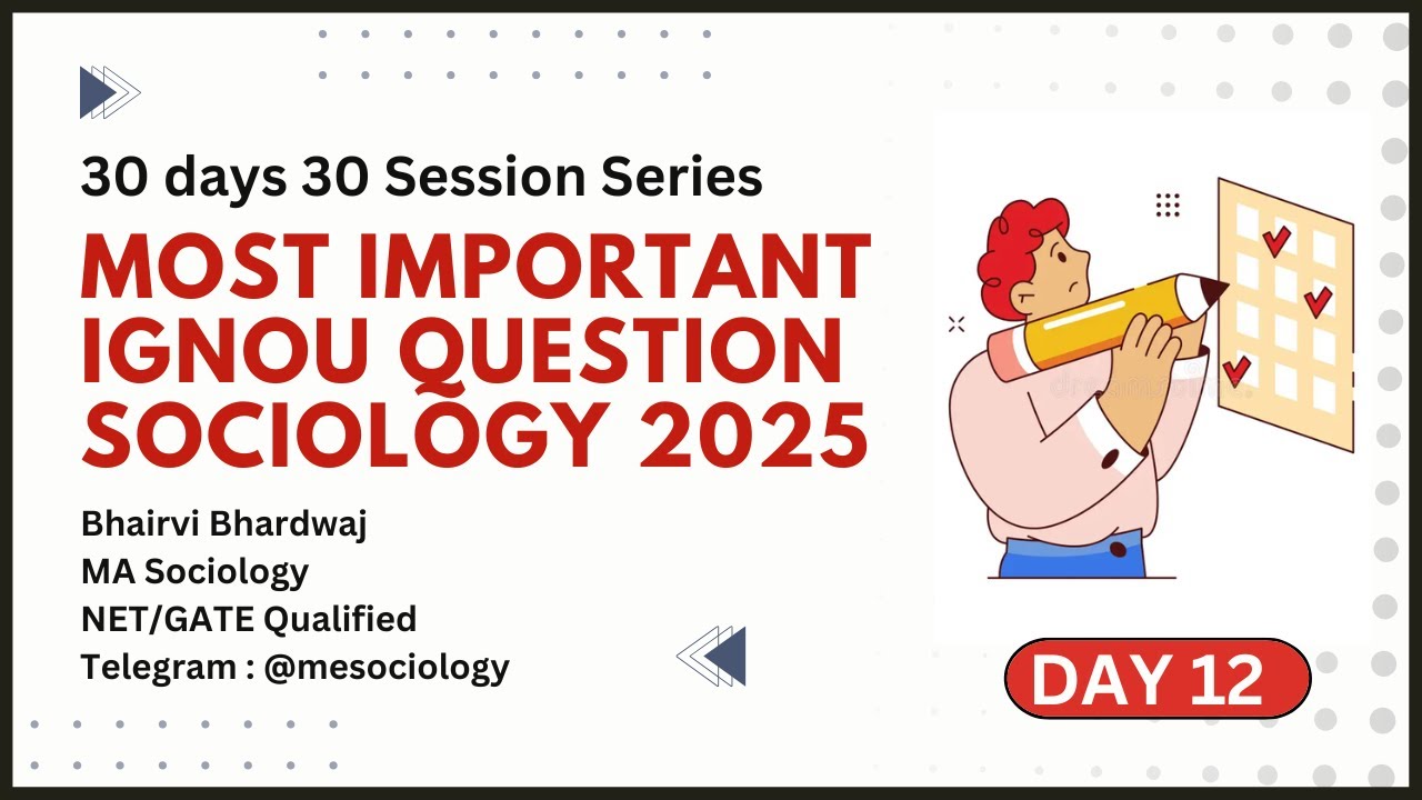 IGNOU Sociology Questions For CUET PG NET GATE 30 Days 30 Session ignou-sociology-questions-for-cuet-pg-net-gate-30-days-30-session