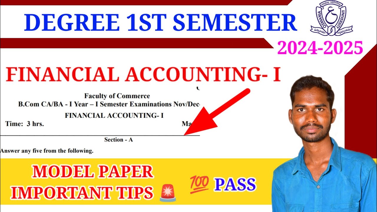 DEGREE 1ST SEMESTER FINANCIAL ACCOUNTING-1 MODEL PAPER IMPORTANT TOPICS ...