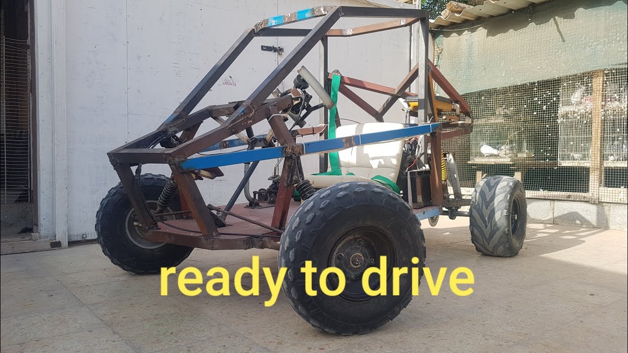 Homemade Buggy rear axle assembled - YouTube