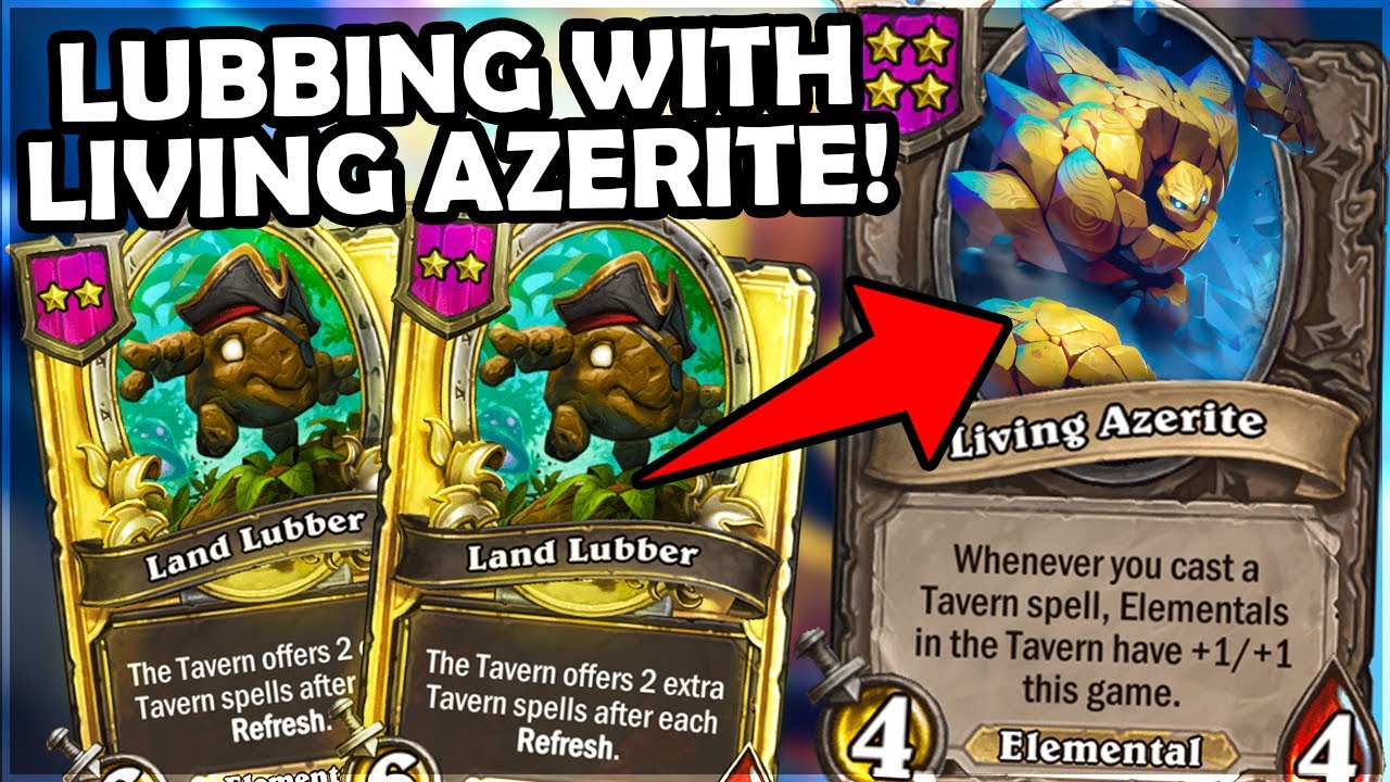 Living Azerite on Tier 2 with Land Lubbers! | Hearthstone Battlegrounds ...