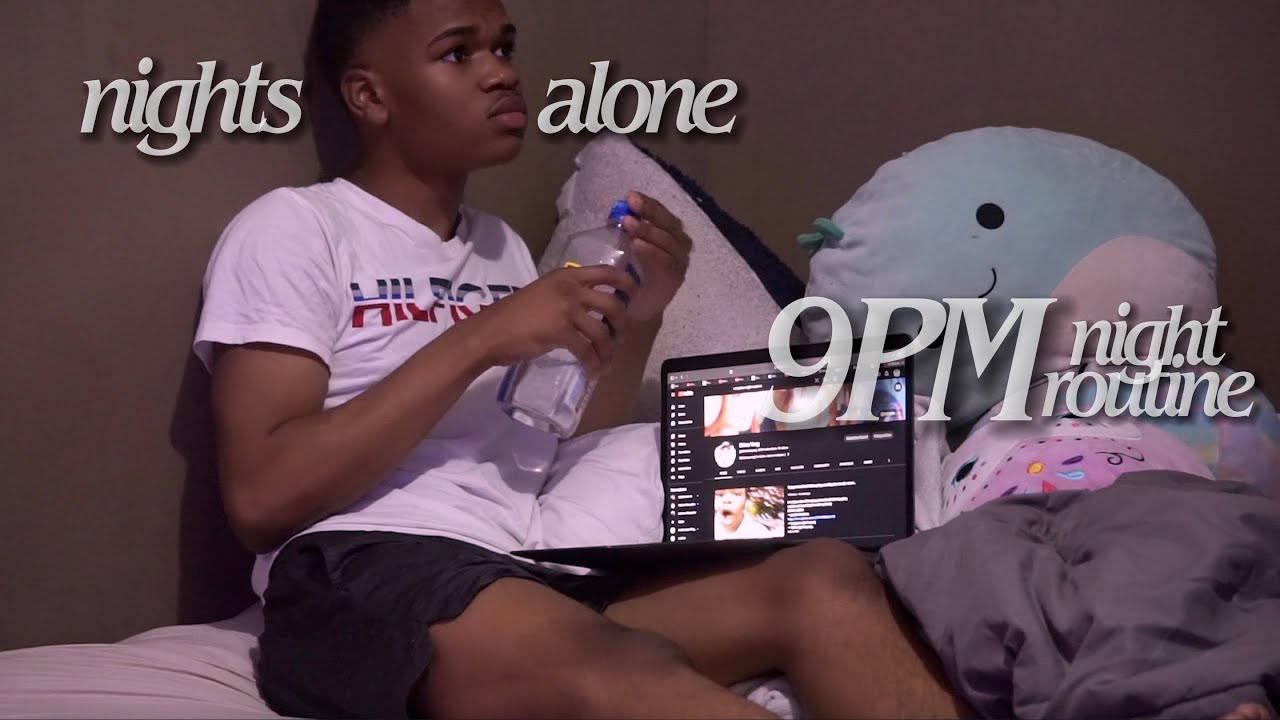 my realistic 9PM summer night routine - YouTube