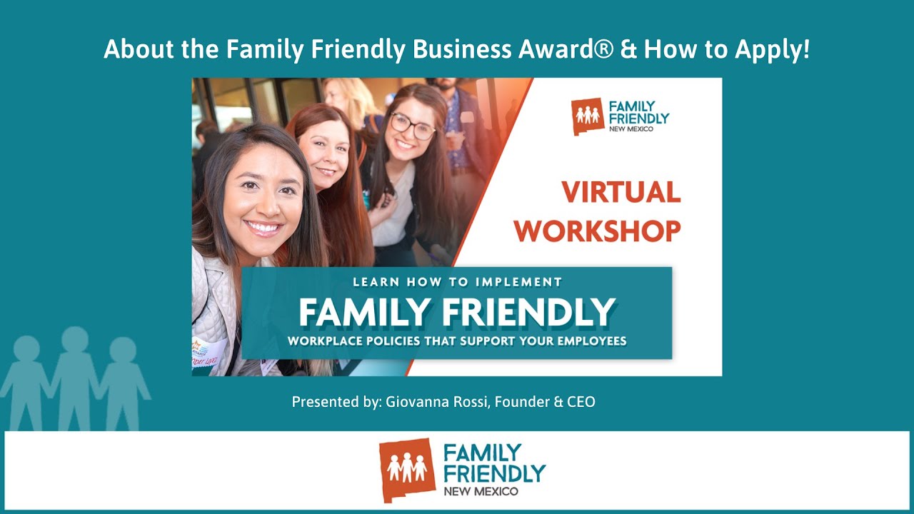 About the Family Friendly Business Award® & How to Apply - YouTube