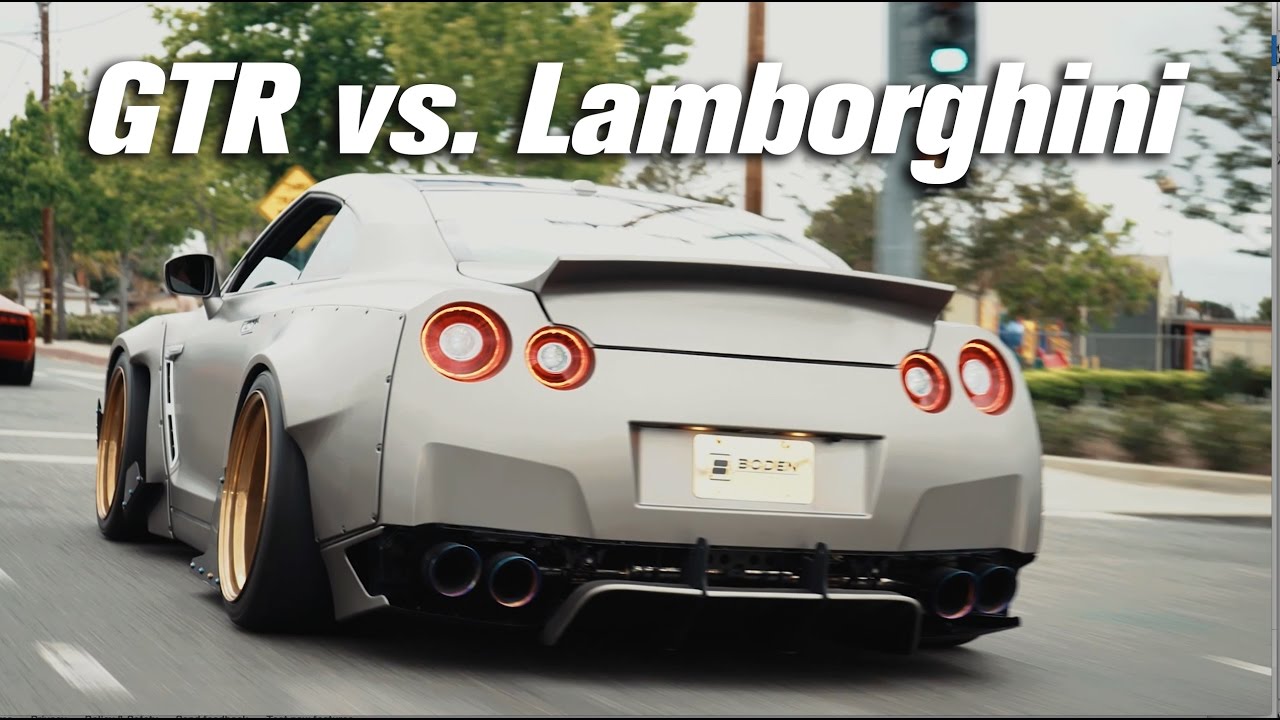 GTR vs. LAMBORGHINI - YouTube
