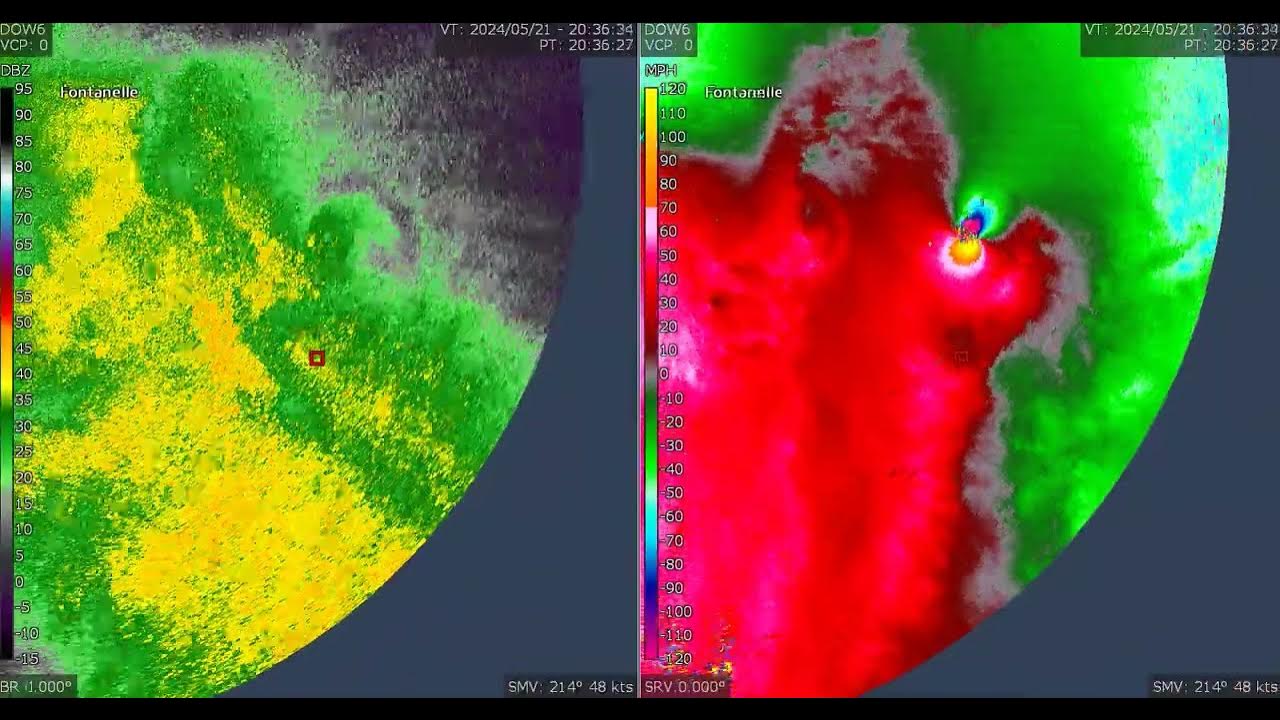 2024/05/21 DOW6 Greenfield, IA Tornado (Mobile Radar Data, Storm-Following) - YouTube
