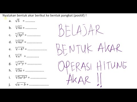 Belajar Bareng Bentuk Akar dan Operasi Hitung Akar - YouTube