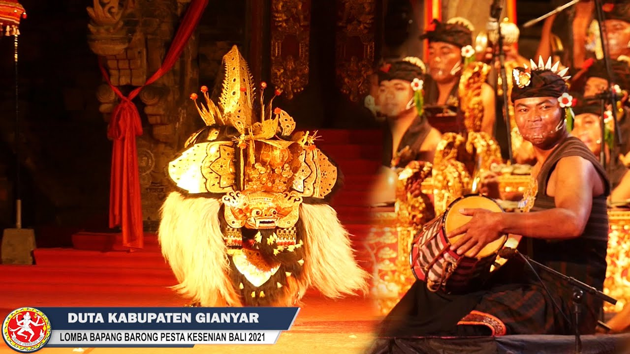 PENAMPILAN DARI DUTA BAPANG BARONG KABUPATEN GIANYAR | PKB 2021 - YouTube