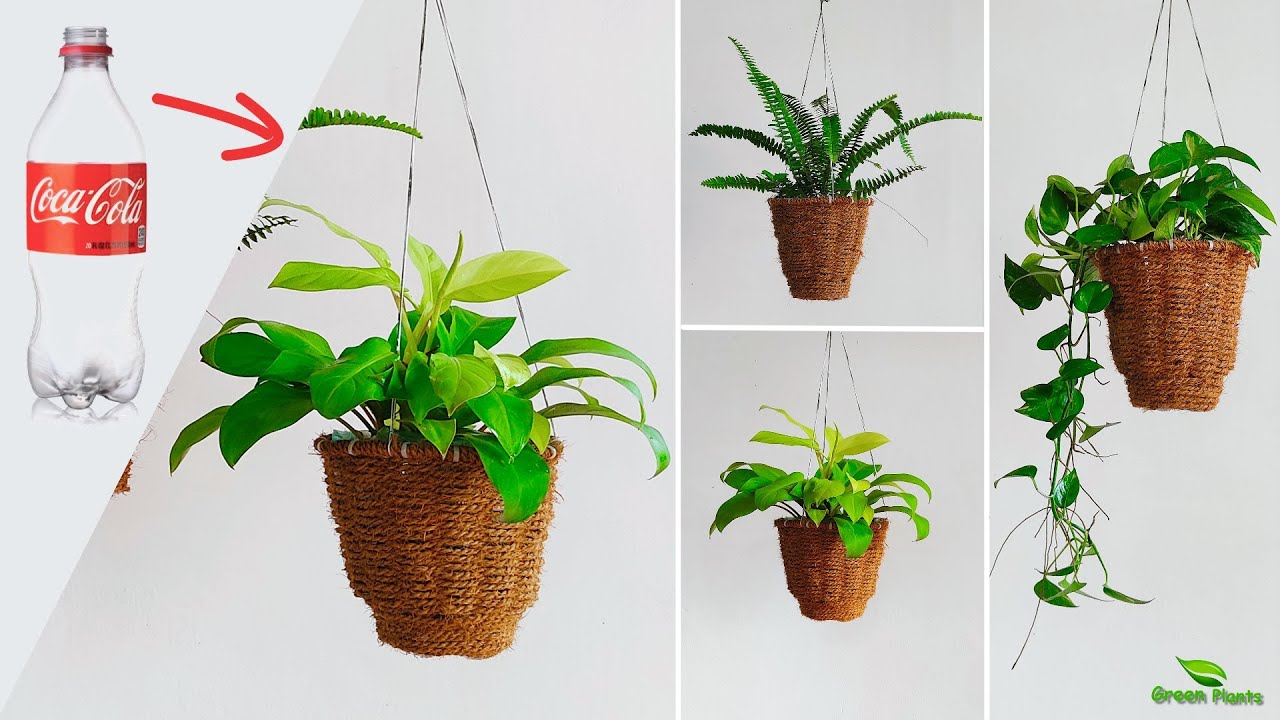 Recycling Plastic Bottles into Beautiful Hanging Baskets & Unique ...