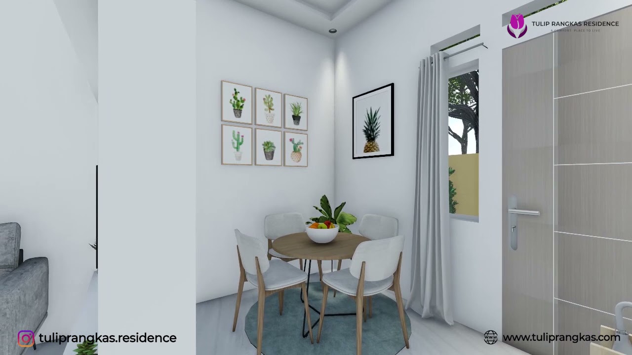 Interior Rumah Tipe 39 Tulip Rangkas Residence - YouTube