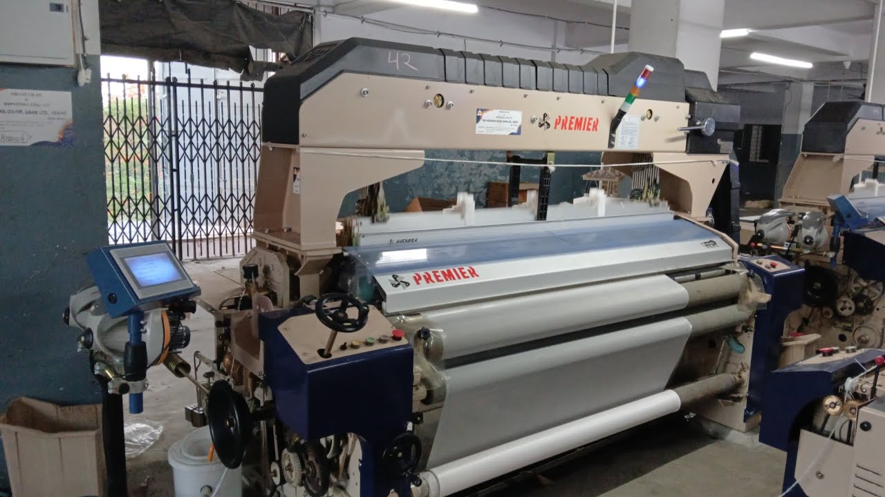 Taffeta Fabric Manufacturing of PREMIER WATER JET LOOM - YouTube