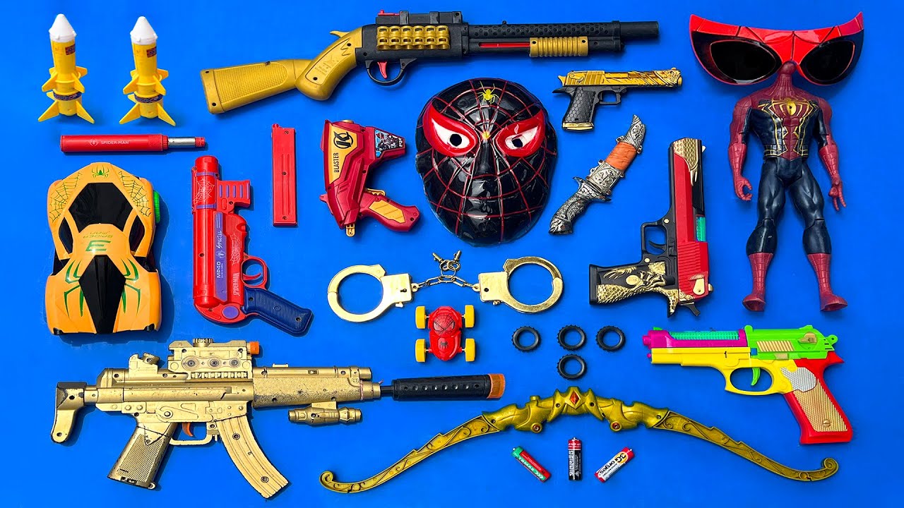 Collecting 7 Sniper Rifles Spider-Man Action Series & M40 Machine Gun ...