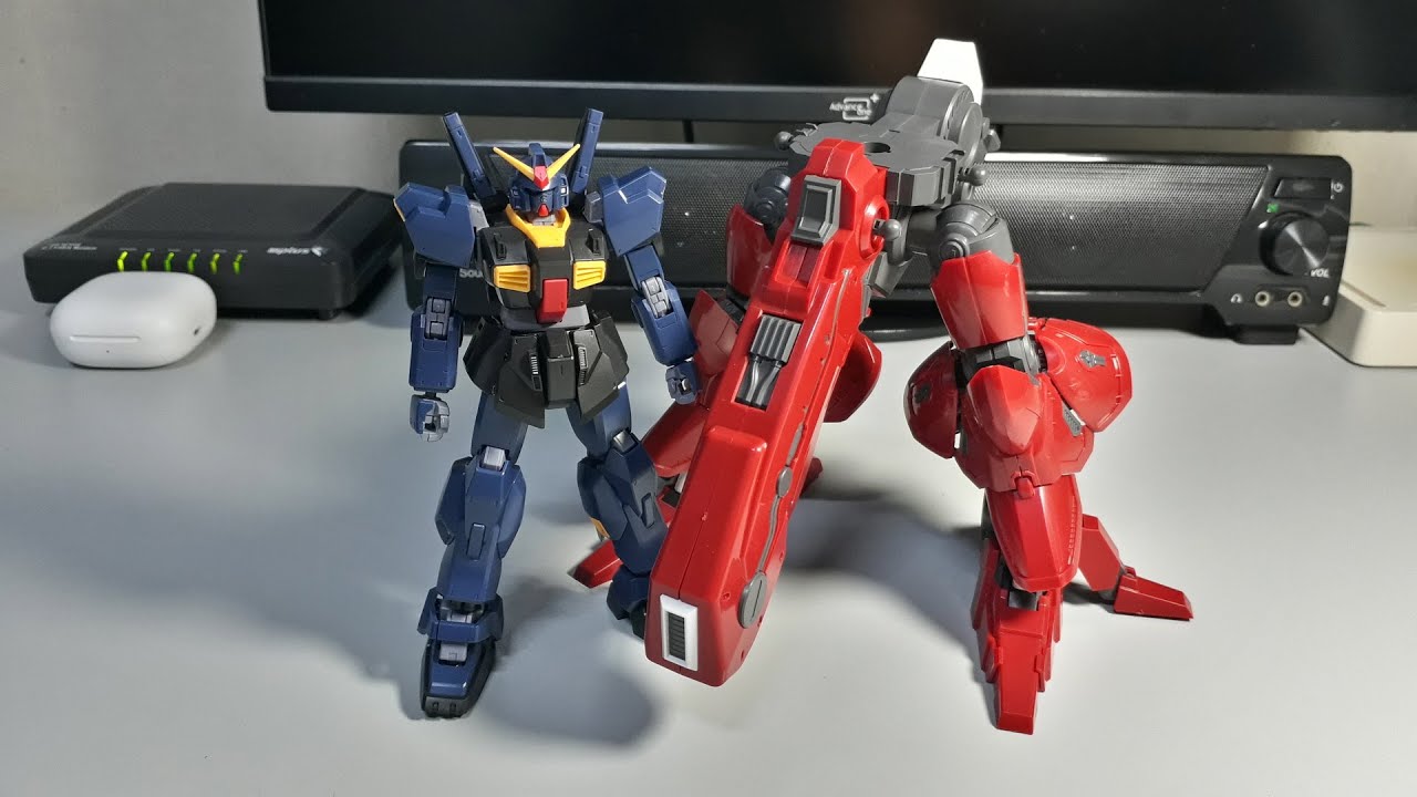 적지혼(RedSoul) 1/144 Night Hawk Spec-II 가조립 (1) - YouTube