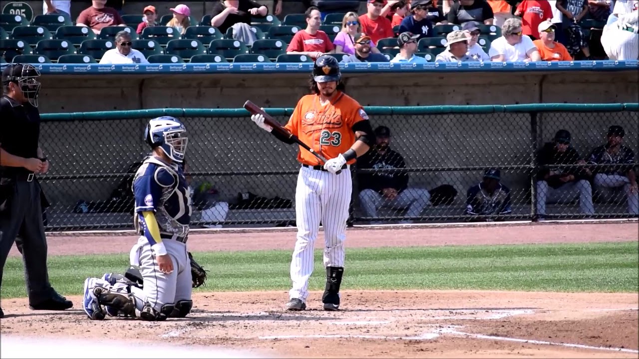 LI Ducks Alex Burg Batting 9/10/17 HD - YouTube