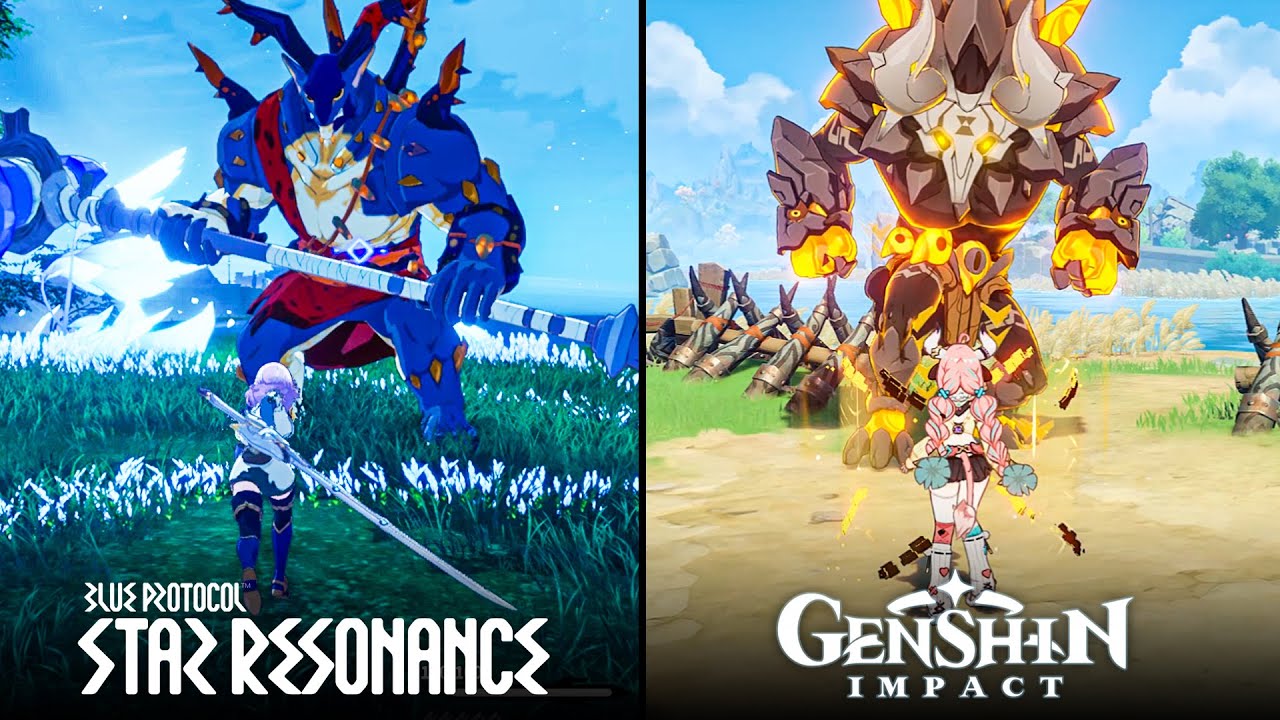 Blue Protocol Star Resonance VS Genshin Impact !! Detail Comparison # ...