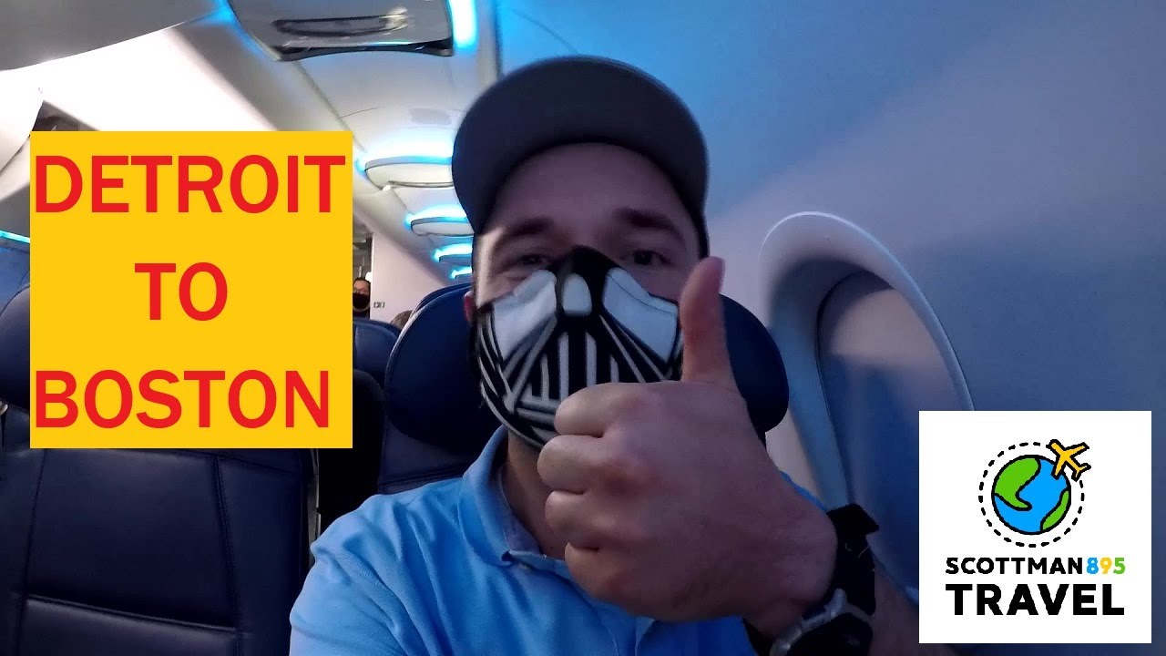 FIRST FLIGHT IN 15 MONTHS | Flying from Detroit to Boston - YouTube