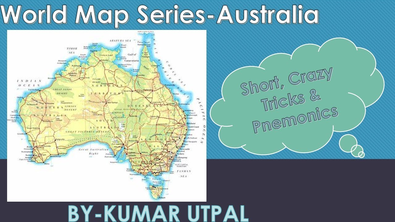 World Map Series-Australia (ऑस्ट्रेलिया) With Crazy, Short Tricks And ...