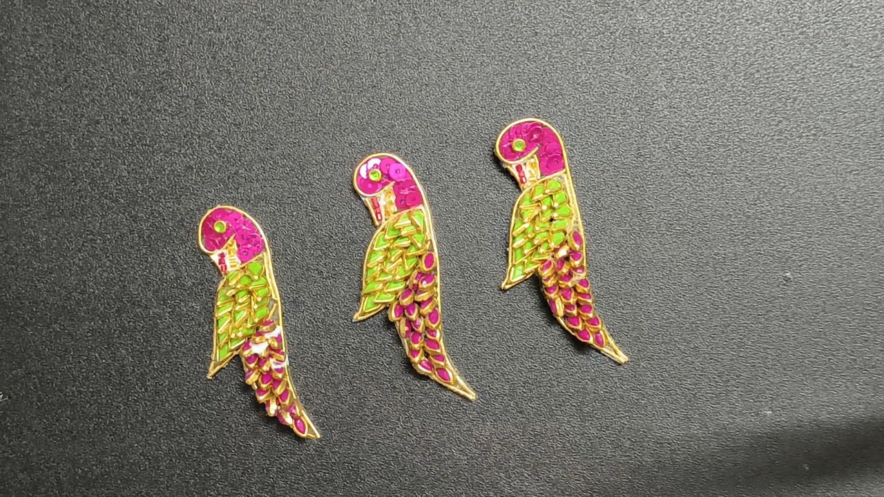 how to make parrot-style kundan silk thread bangles//detailed ...