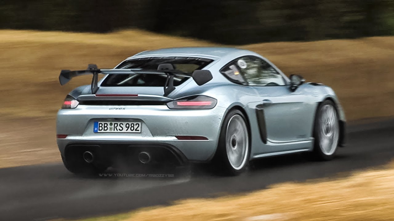 Porsche 718 Cayman GT4 RS Sound w/ 9,000 rpm 4.0L Flat-6 Engine from ...
