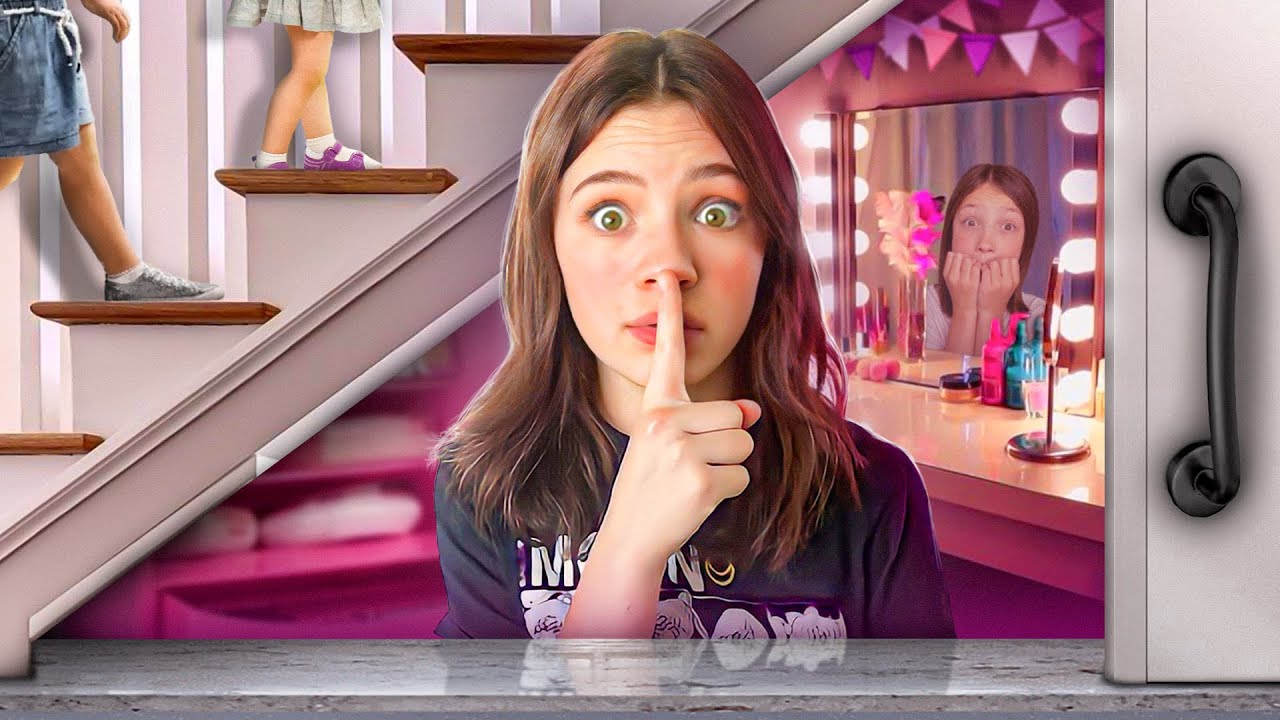 We BUILT a SECRET Makeup ROOM to HIDE From Our SISTERS! 💄💋 - YouTube