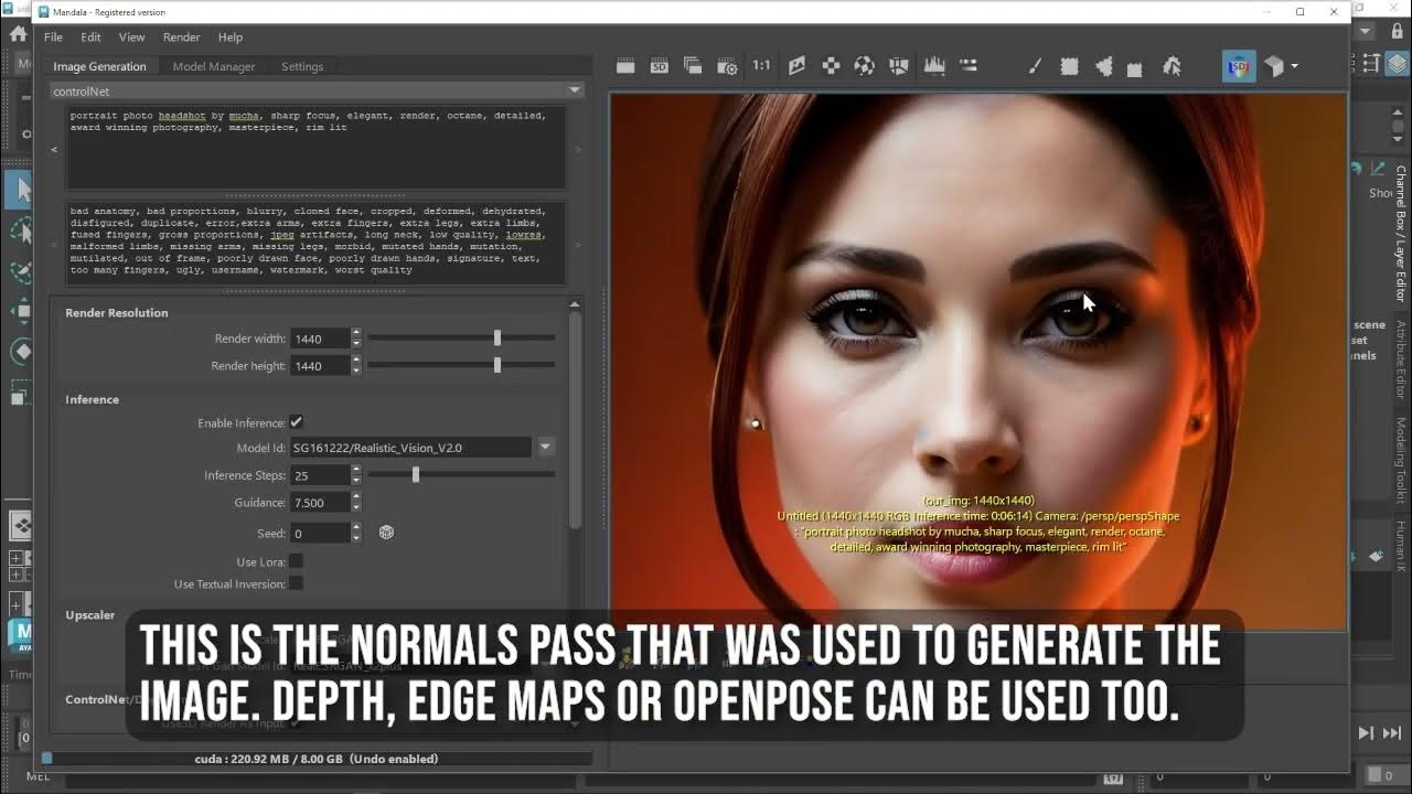 MANDALA - Stable Diffusion for Maya - Using ControNet in Maya! - YouTube