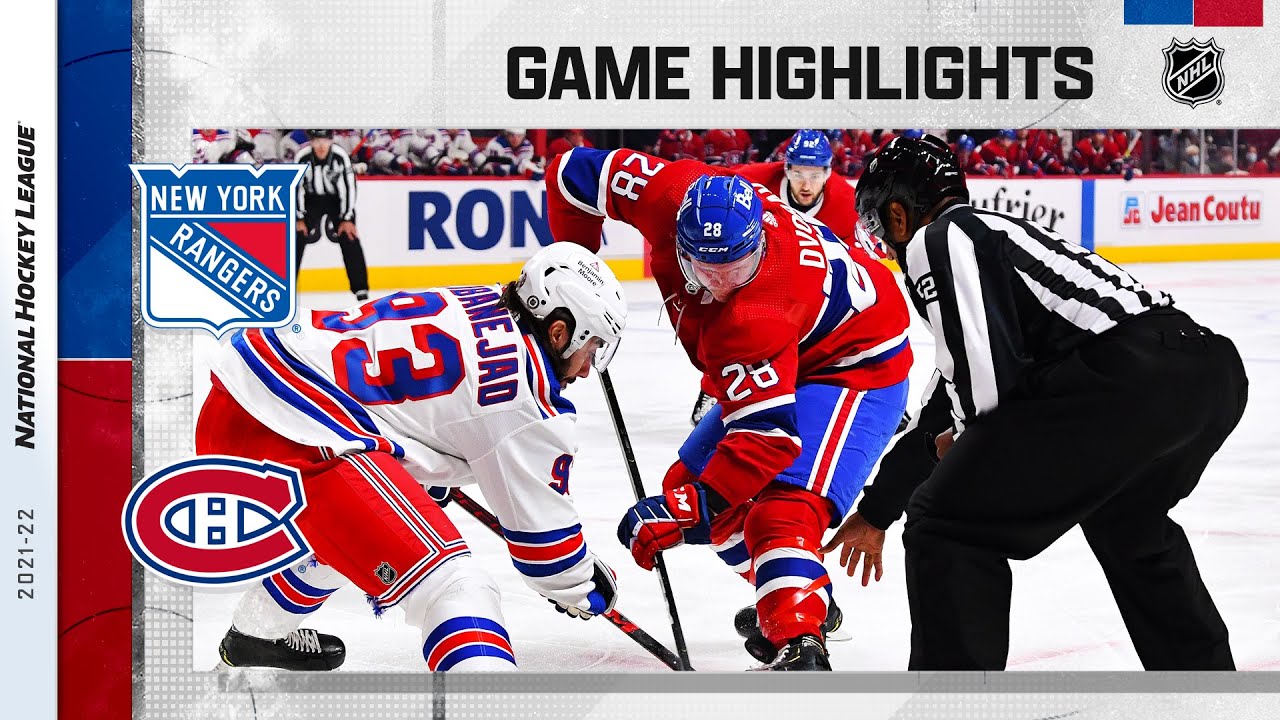 Rangers @ Canadiens 10/16/2021 | NHL Highlights - YouTube