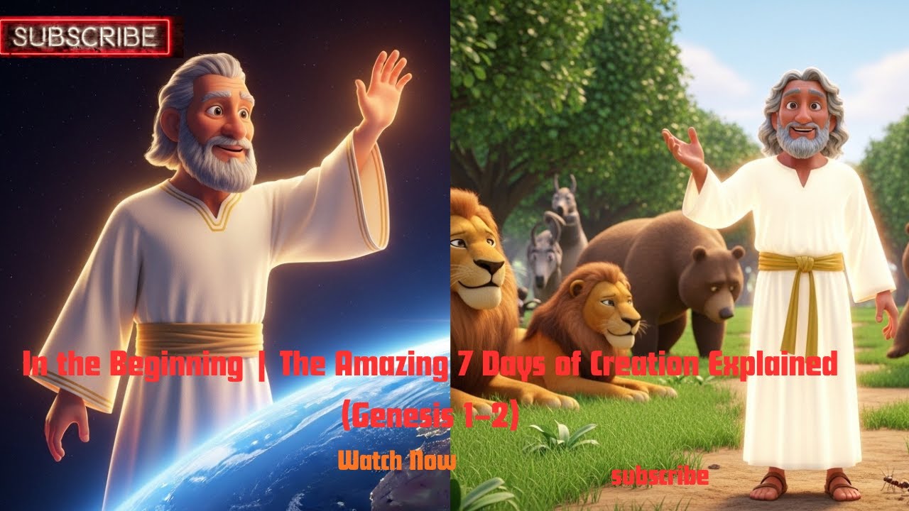 The Creation Story for Kids | How God Made the World in 7 Days (Genesis ...