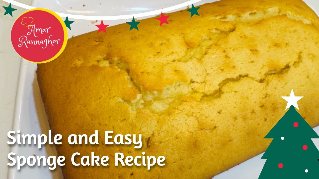 Easy & Quick Vanilla Sponge Cake | How to Make Sponge Cake | Easy ...