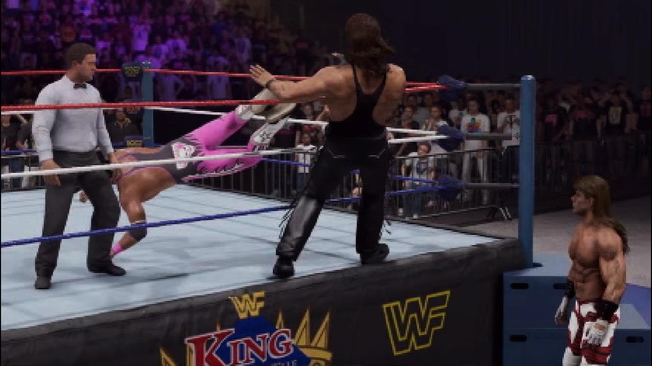 BIG DADDY COOL CHALLENGES THE HITMAN FOR THE WWF TITLE - Diesel v Bret ...