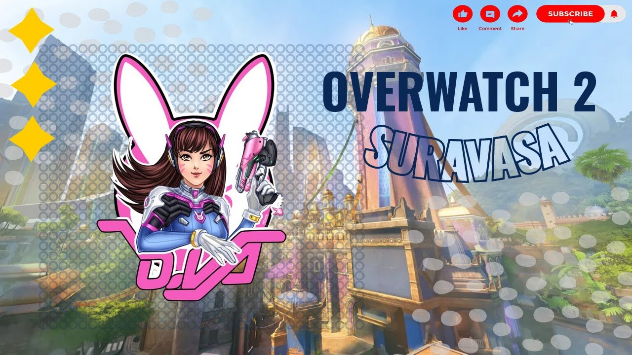 Overwatch 2 D.VA Game play Suravasa map - YouTube