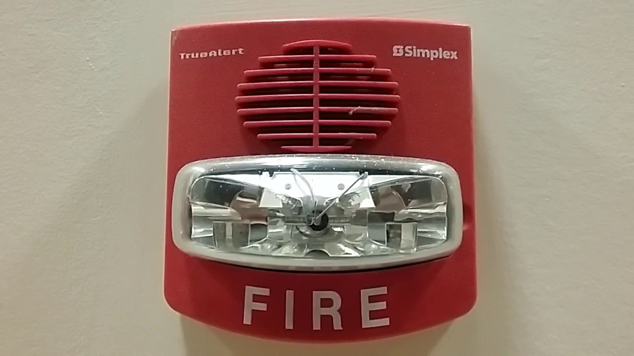 Simplex 4100 TrueAlert Fire Alarm - YouTube