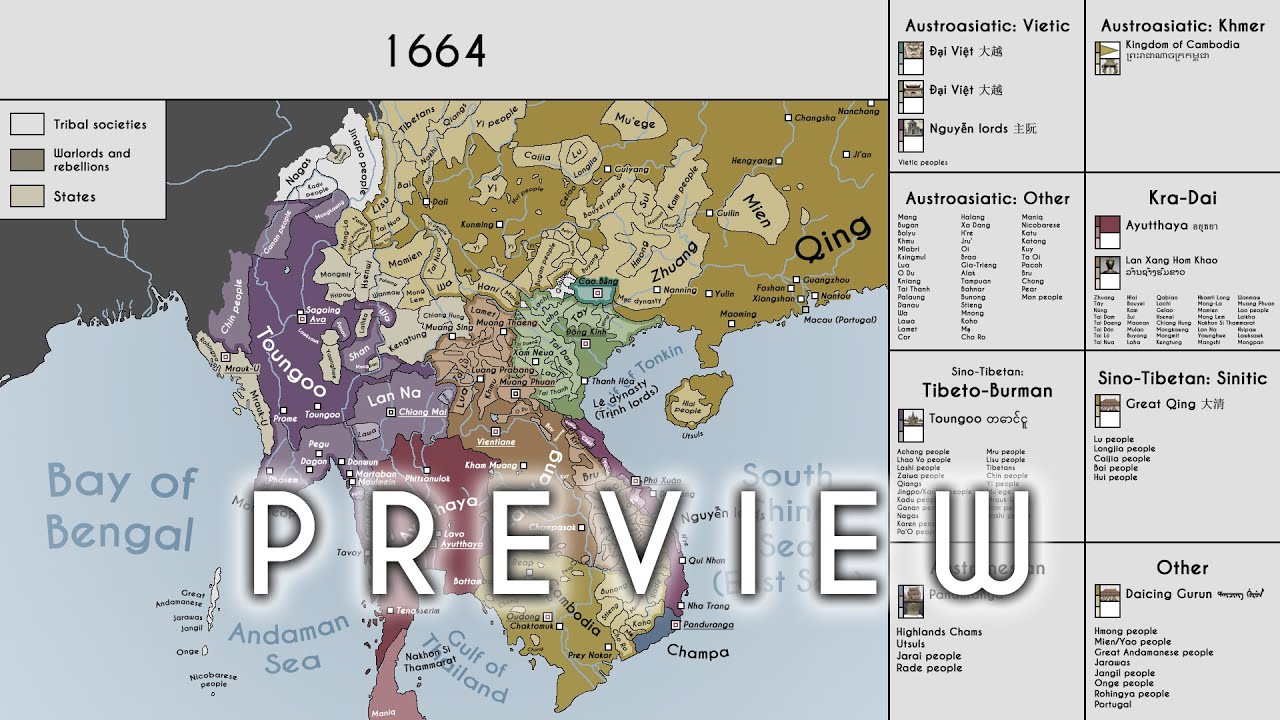 [PREVIEW] The History of Mainland Southeast Asia: Every Year - YouTube