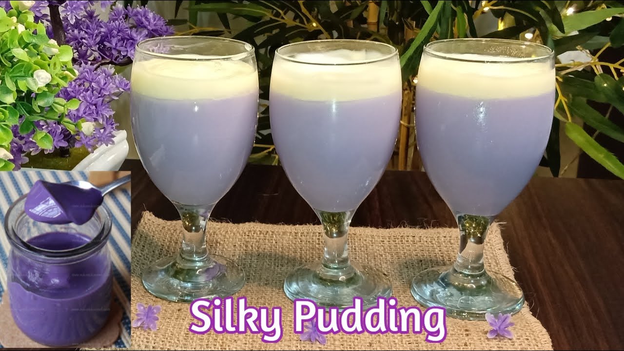 Membuat Silky pudding Taro - YouTube
