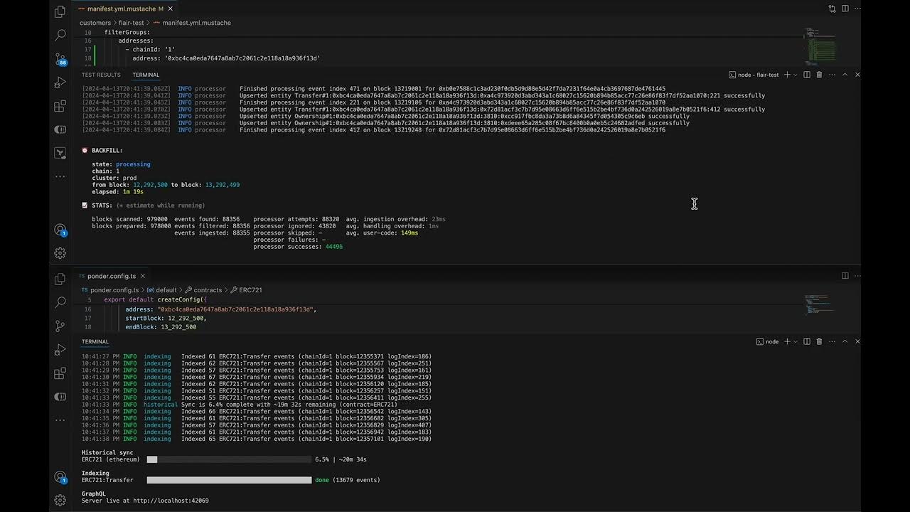 Comparing Flair parallelized EVM indexer vs sequential indexing - YouTube