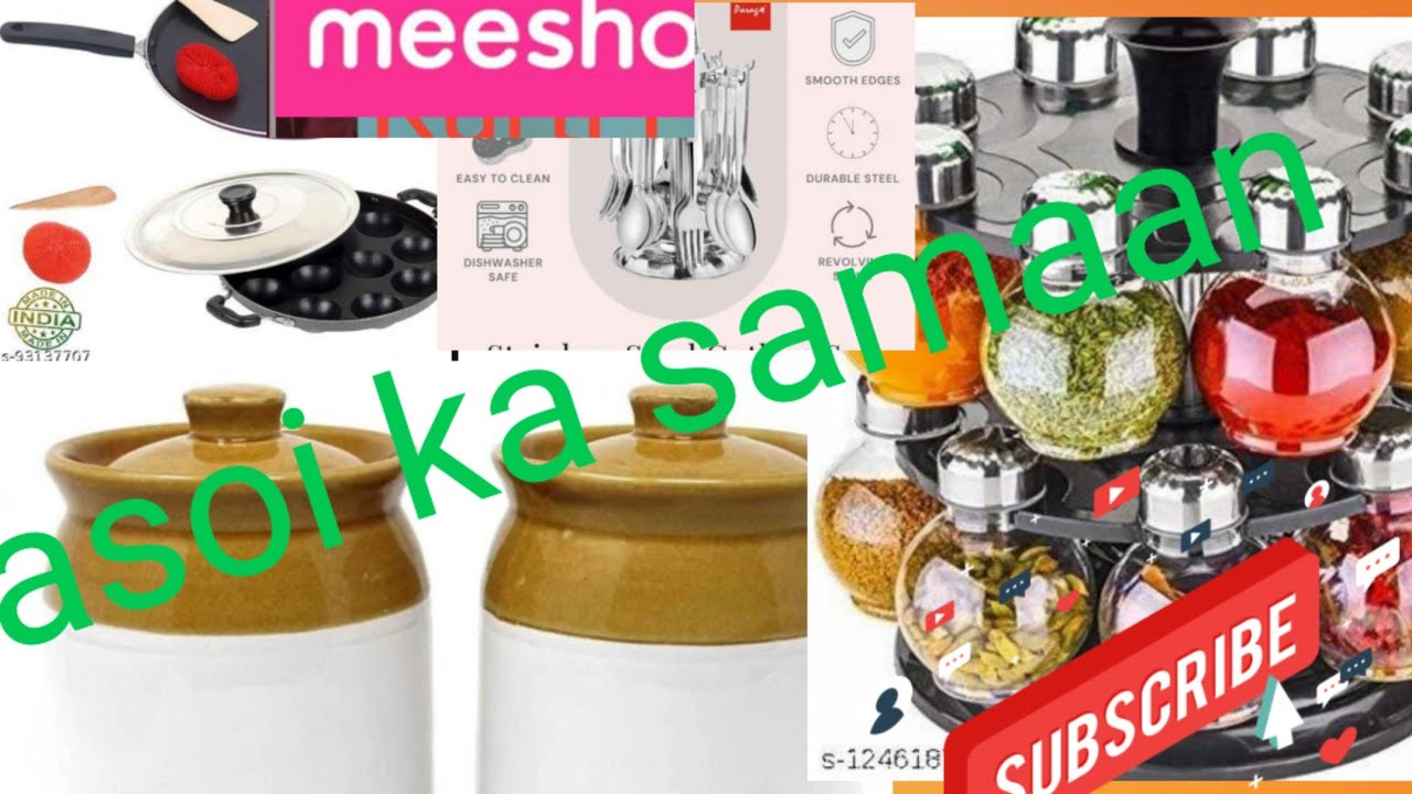 Meesho kitchen shopping review / kitchen useful - YouTube