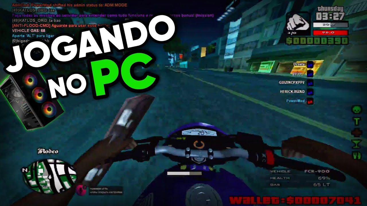 JOGANDO SAMP LAUNCHER PELA PRIMEIRA VEZ NO PC - YouTube