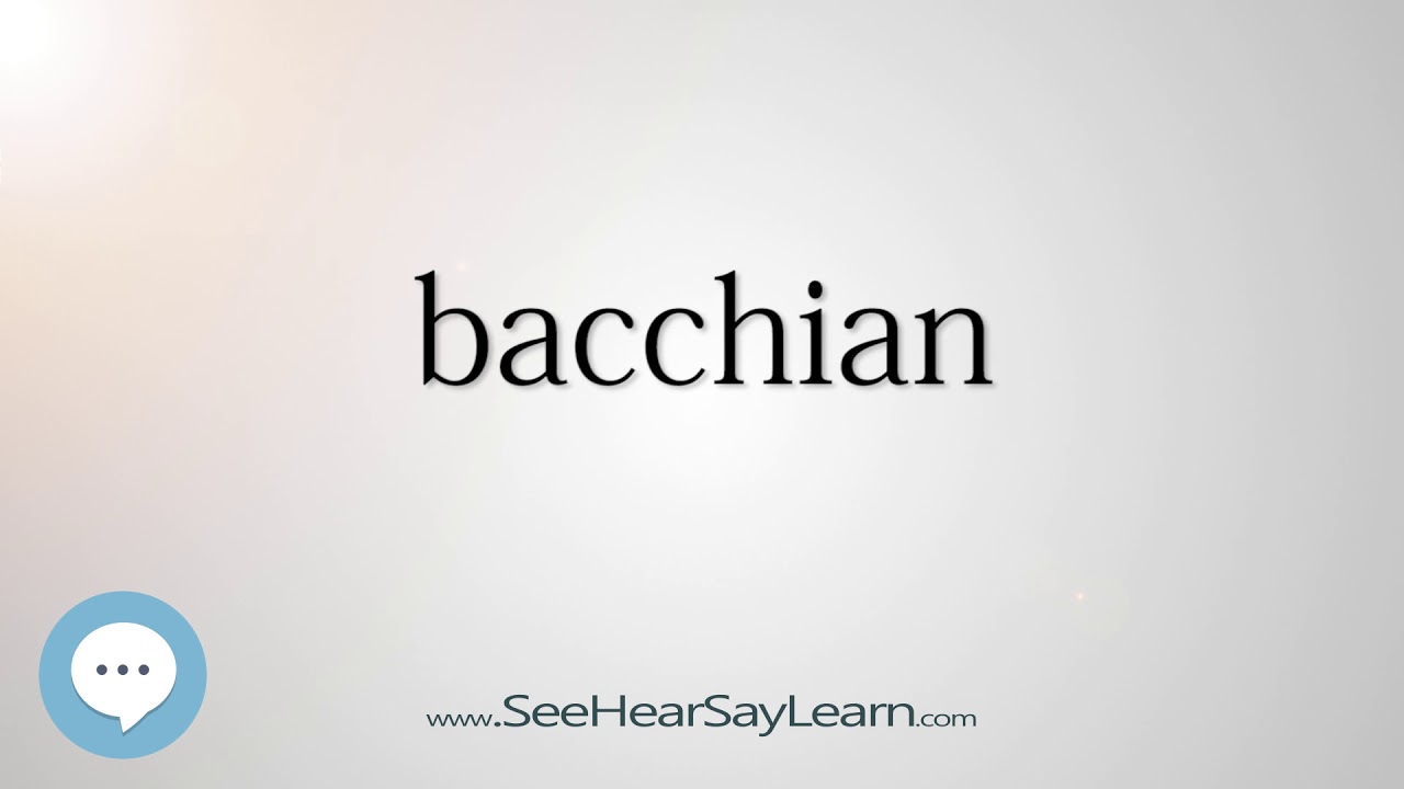 bacchian - YouTube