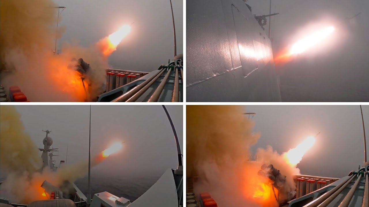 HDMS Esbern Snare (F342) fires Harpoon | Exercise Formidable Shield ...