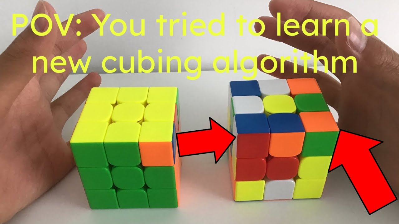 Pov You Tried To Learn A New Cubing Algorithm Youtube