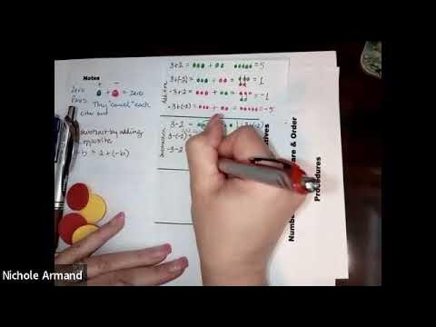 Math 1350 Integers Foldable Part 1 - YouTube