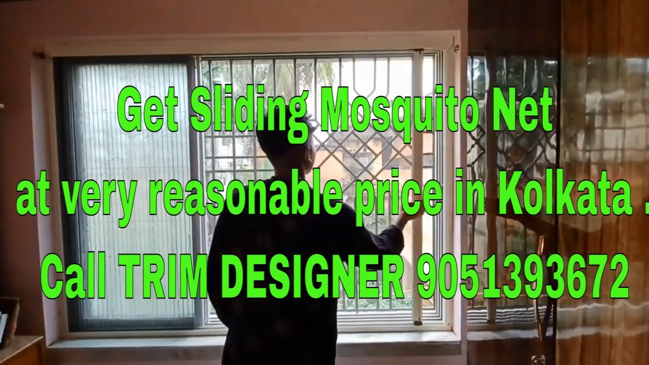How to install mosquito sliding net @mosquitonet.blinds - YouTube