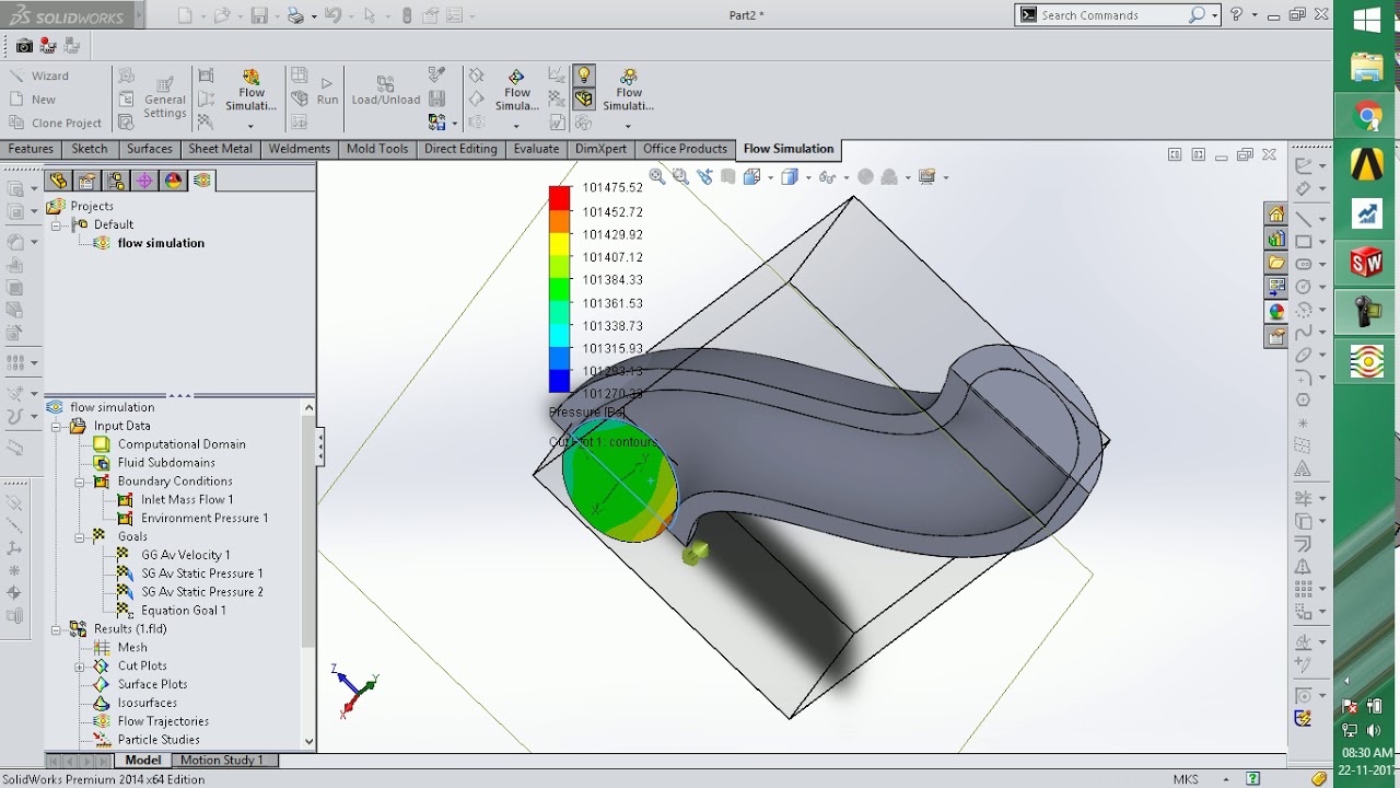 internal flow simulation - YouTube
