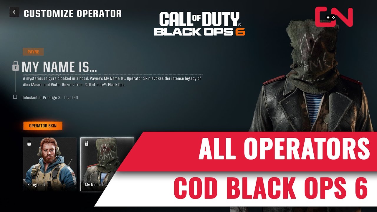 COD Black Ops 6 Operator Skins Preview - YouTube